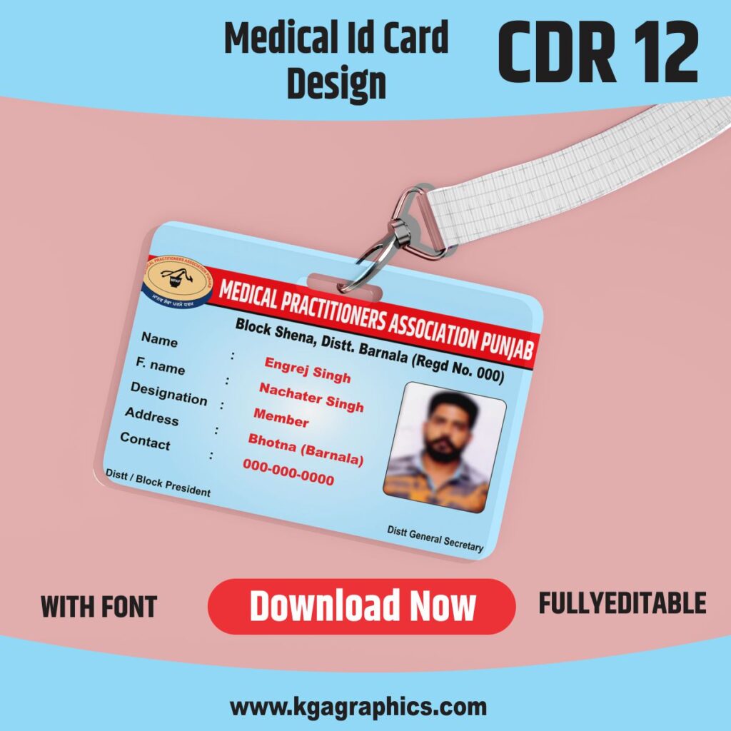 Medical Association Id Card Design - KGA Graphics
