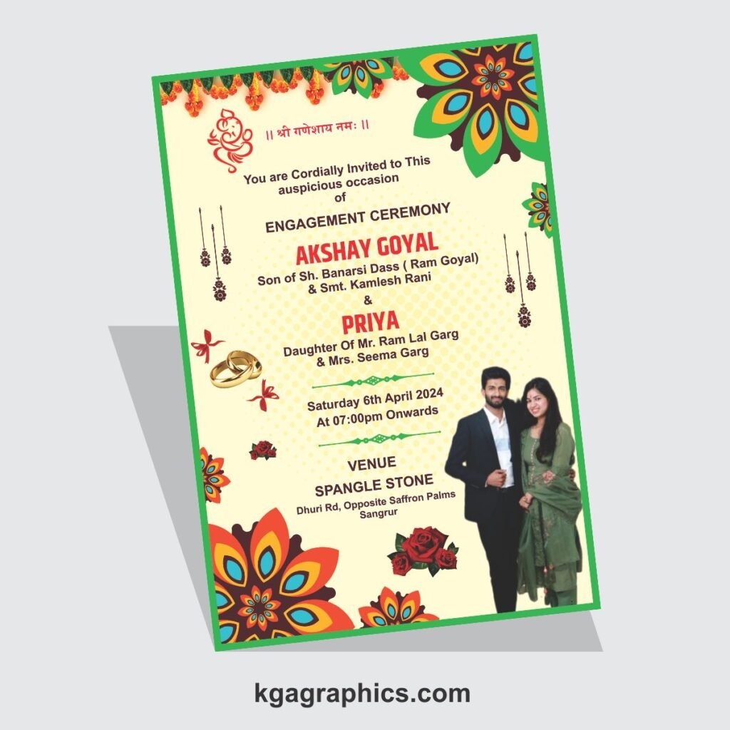 Ring Ceremony Best Card Design - KGA Graphics